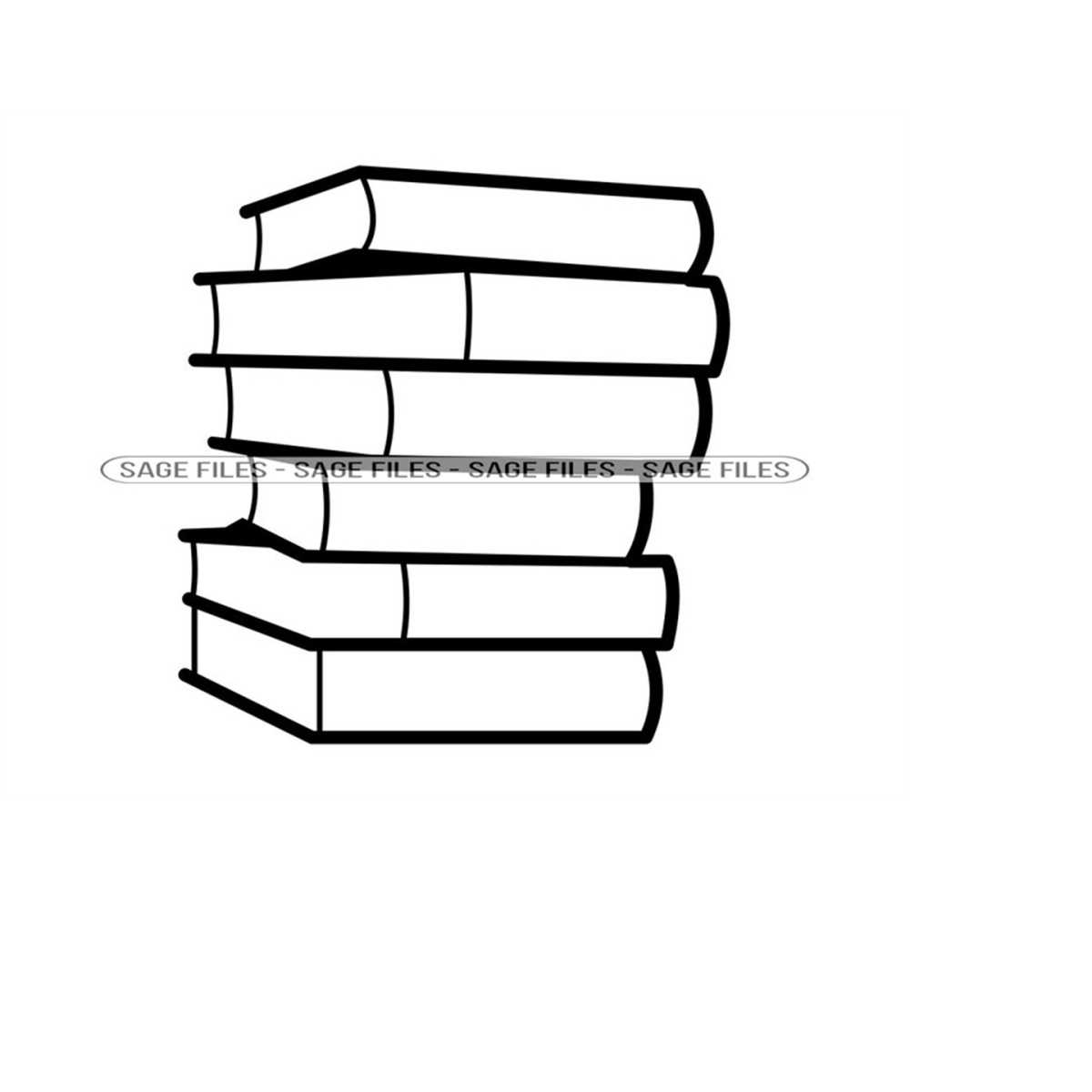 Books 5 SVG, Book SVG, School SVG, Book Clipart, Book Files - Inspire ...