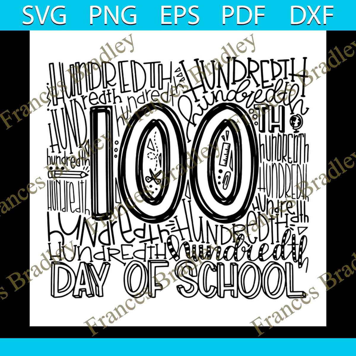 100 Days Of School Svg, 100th Days Svg, Hundredth Svg, Ruler | Inspire ...