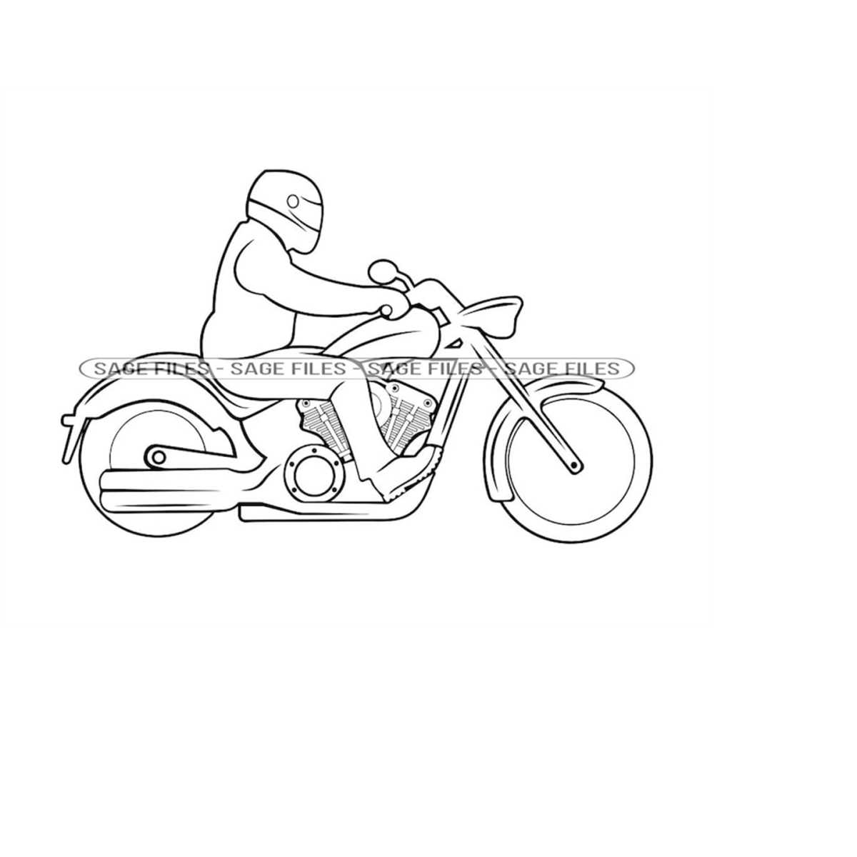 Motorcycle Outline 17 SVG, Motorcycle SVG, Motor Bike Svg, M - Inspire ...