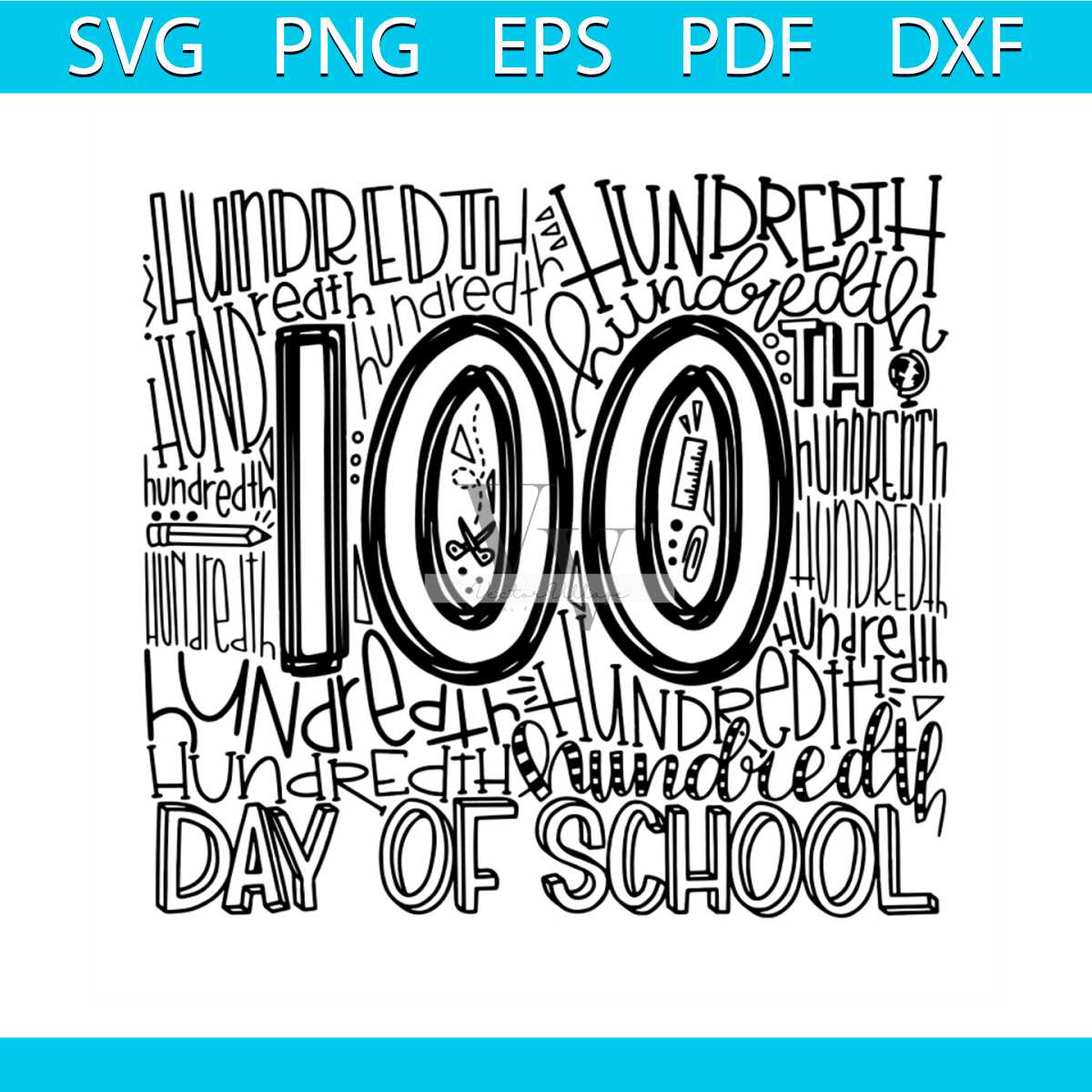 100 Days Of School Svg, 100th Days Svg, Hundredth Svg, Ruler | Inspire ...