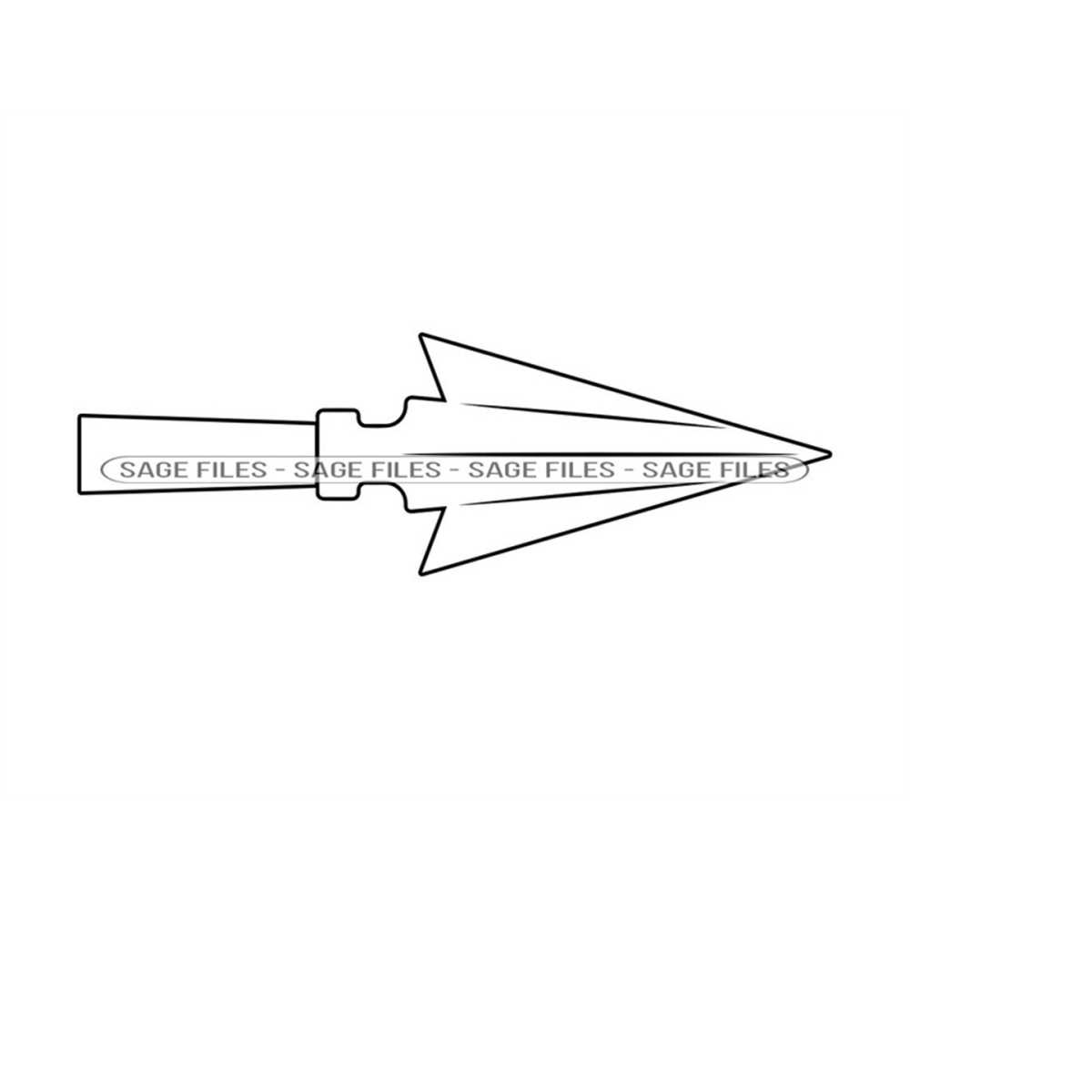Arrowhead Outline SVG, Arrow Svg, Archery Svg, Arrowhead Cli - Inspire ...