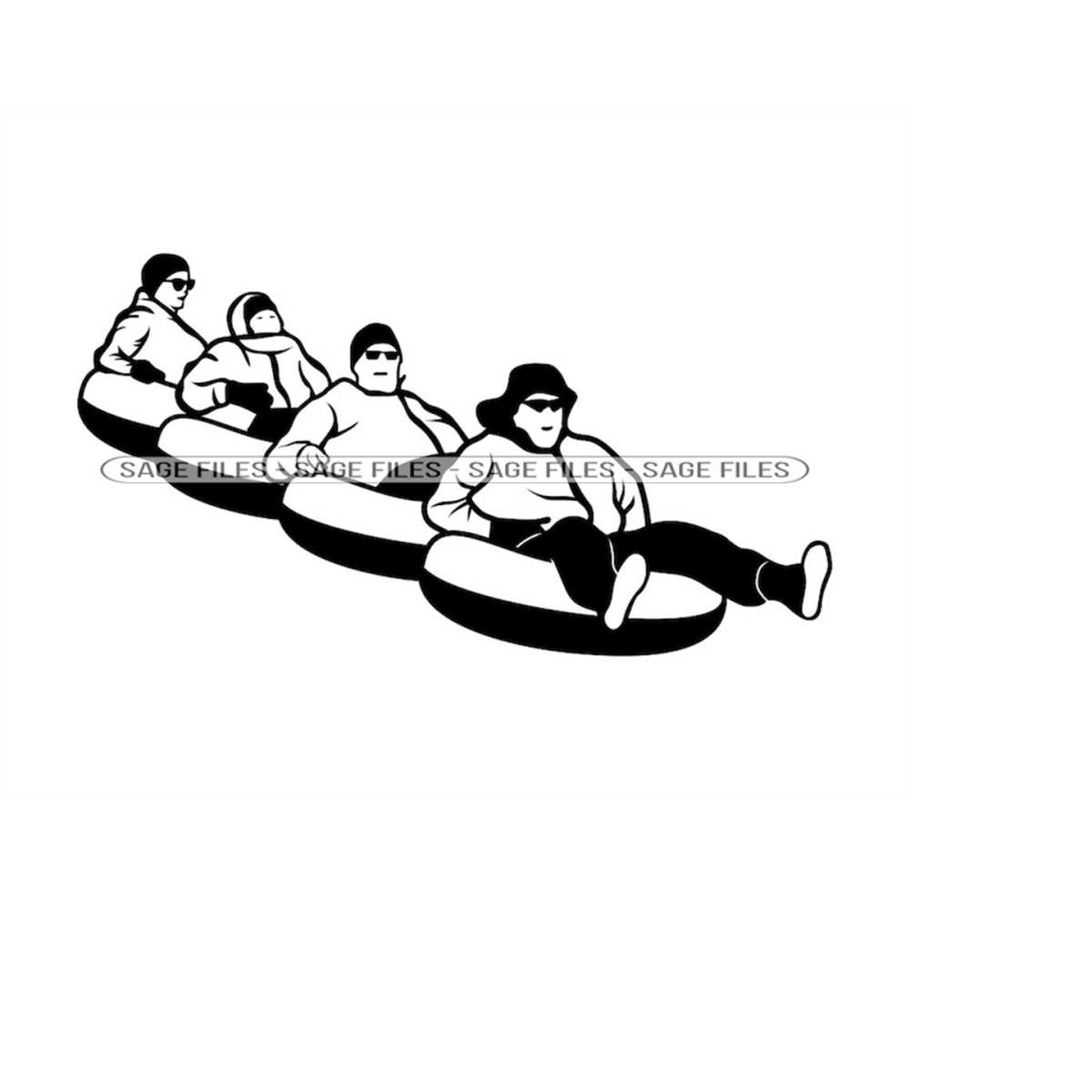 Snow Tubing 2 SVG, Winter Svg, Snow Tubing Clipart, Snow Tub - Inspire ...
