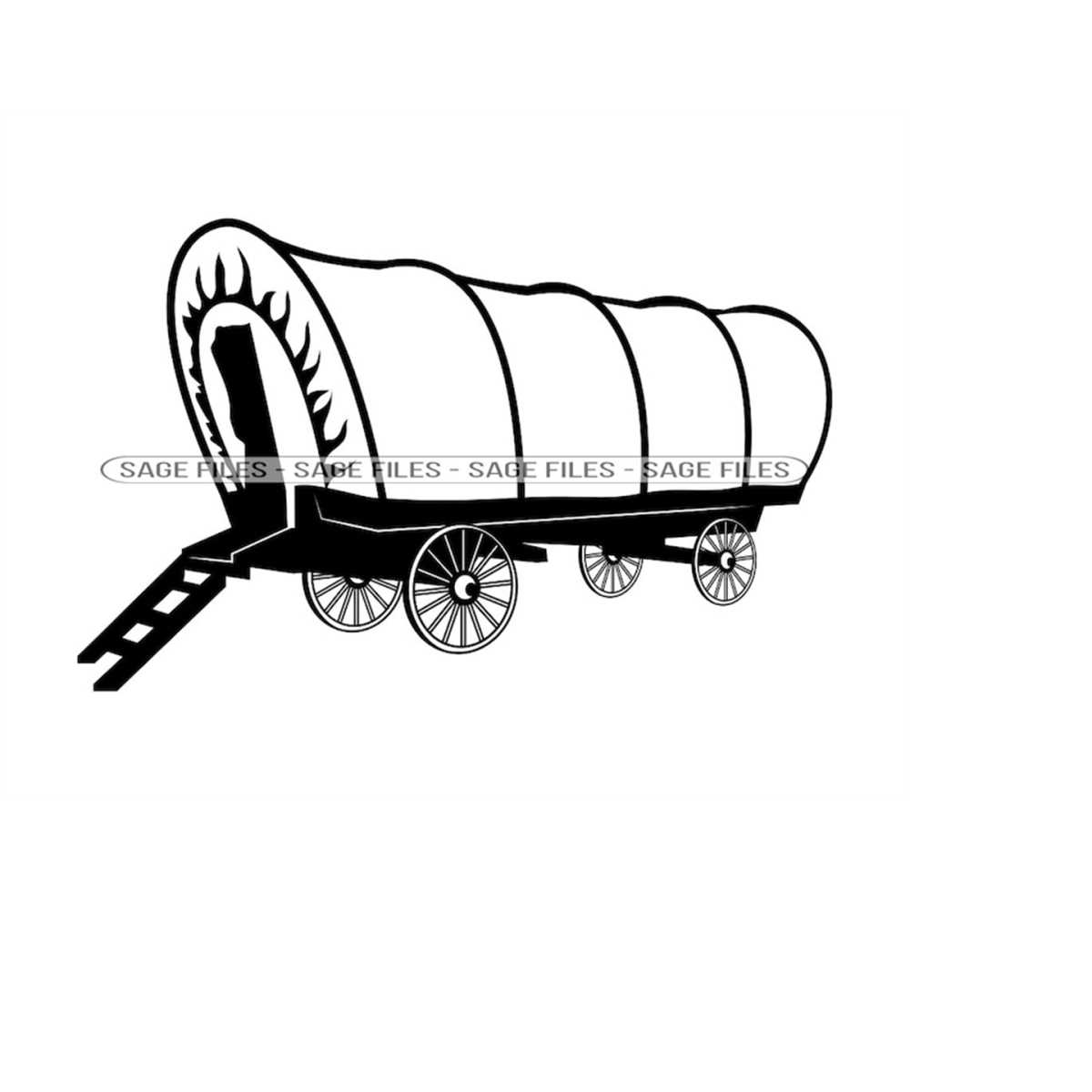Wild West Wagon SVG, Western Wagon Svg, Cowboy Svg, Wagon Cl - Inspire ...