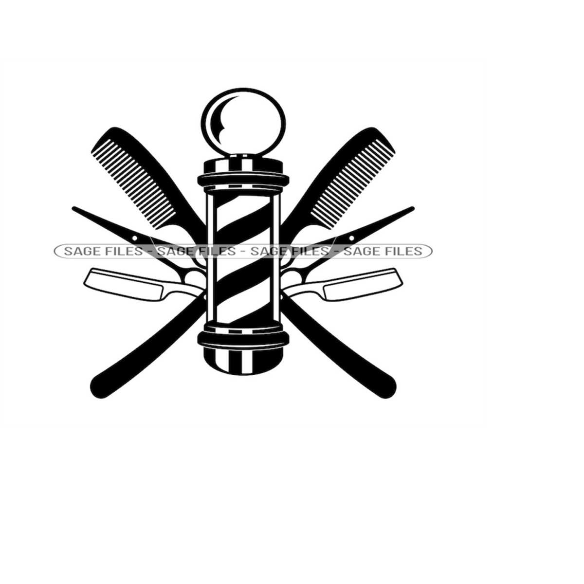 Barber Logo SVG, Barbershop Logo SVG, Hair Stylist Logo Svg, - Inspire ...