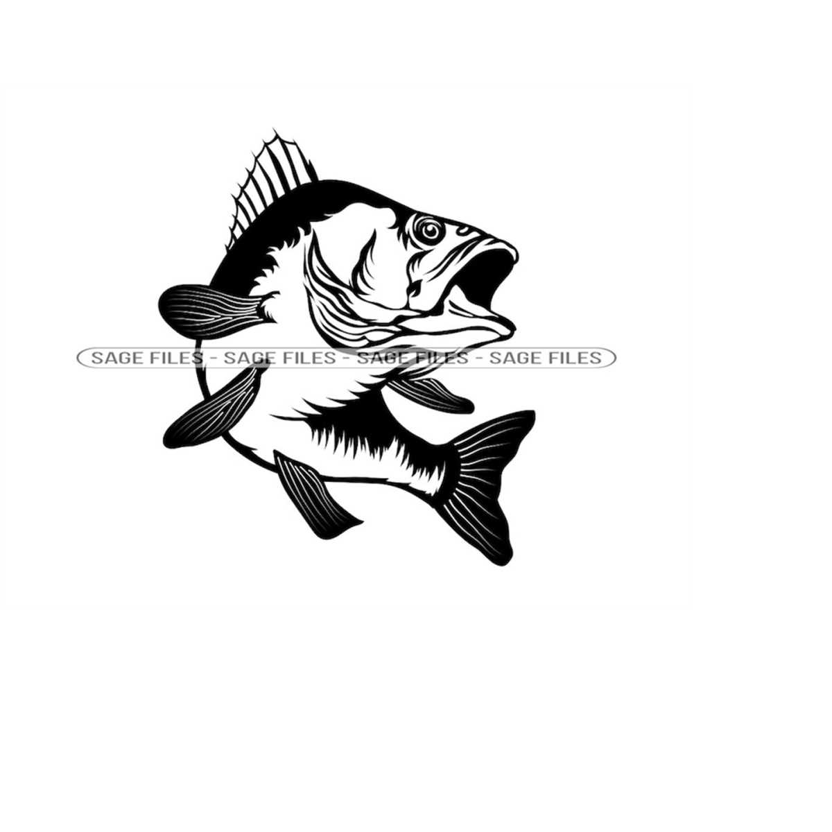 Perch 2 SVG, Perch SVG, Fishing Svg, Fish Svg, Fishing Clipa - Inspire ...