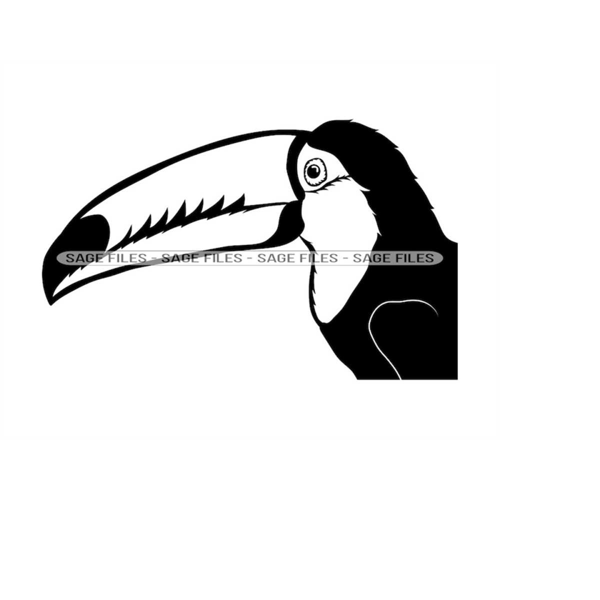 Toucan Head SVG, Toucan Svg, Bird Svg, Toucan Clipart, Touca | Inspire ...