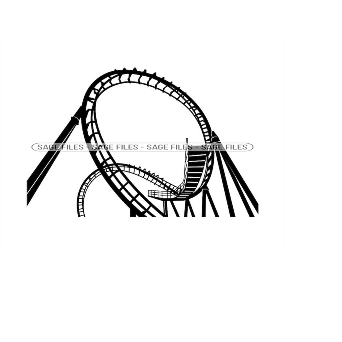 Roller Coaster 5 SVG, Roller Coaster Clipart, Roller Coaster - Inspire ...