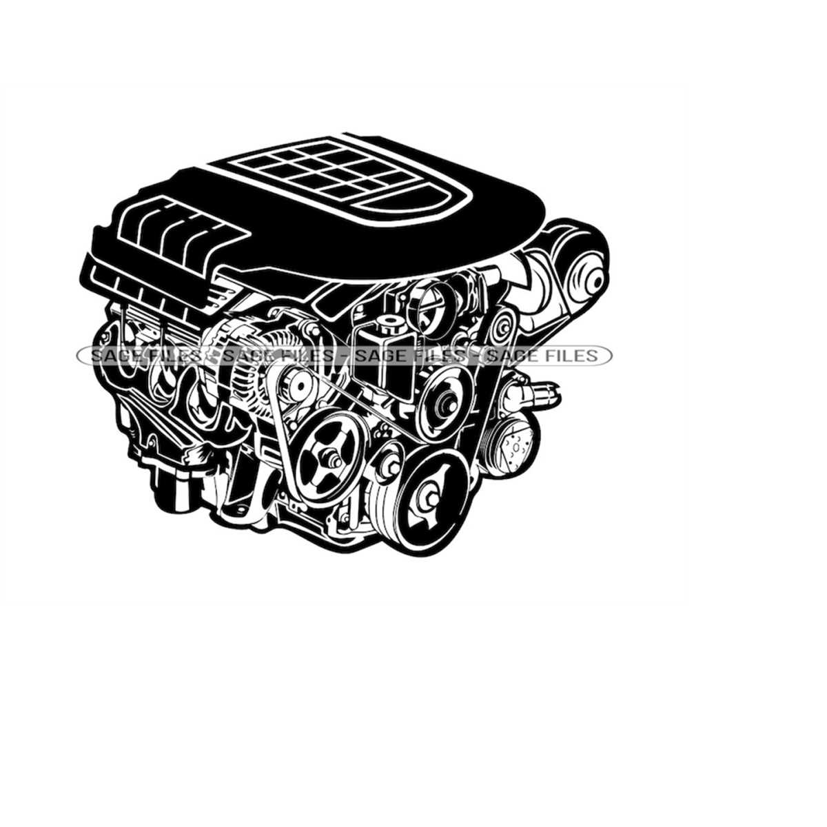 Car Engine 3 SVG, Mechanic Svg, Car Engine Clipart, Car Engi - Inspire ...