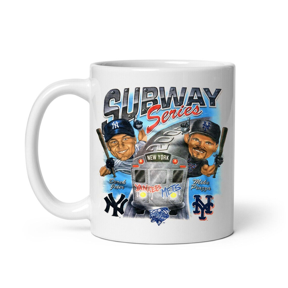 Vintage NY Yankees Mets World Series Subway Series 2000 Mug, | Inspire ...