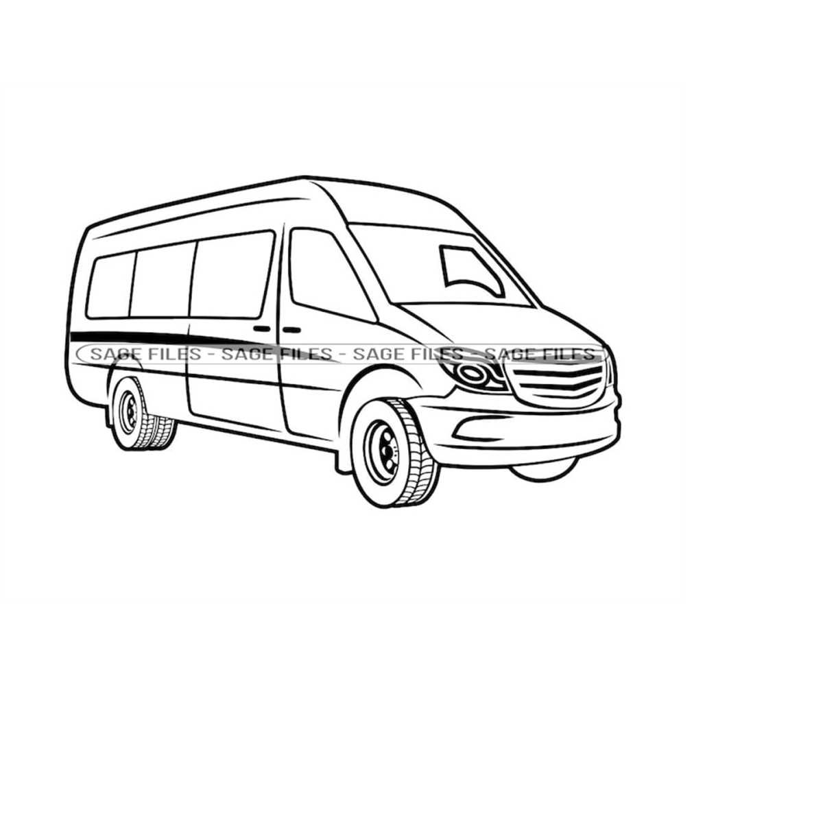 Van Outline SVG, Van SVG, Car Svg, Auto Svg, Vehicle, Van Cl - Inspire ...