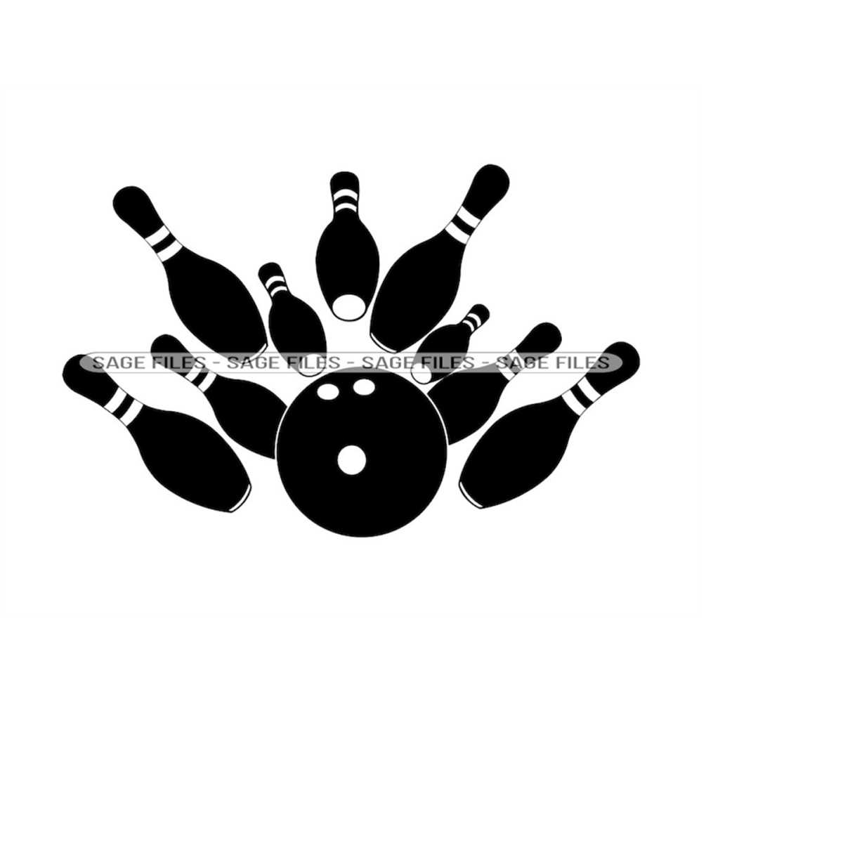 Bowling Logo 6 SVG, Bowling SVG, Bowling Clipart, Bowling Fi - Inspire ...