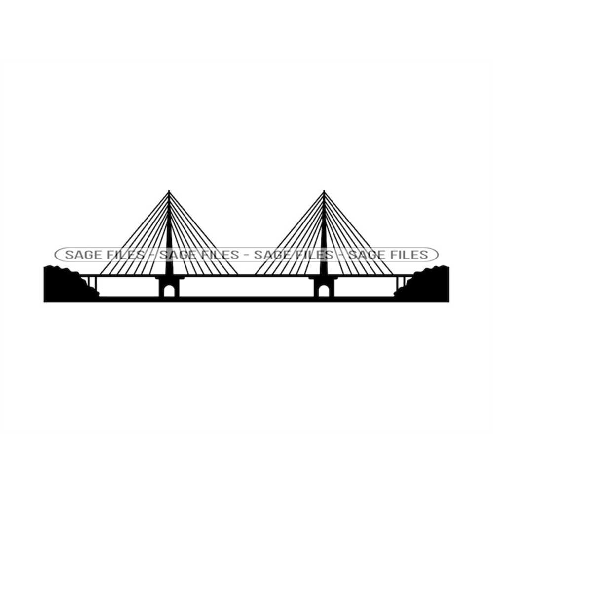 Bridge 6 SVG, Bridge SVG, Bridge Clipart, Bridge Files for C - Inspire ...