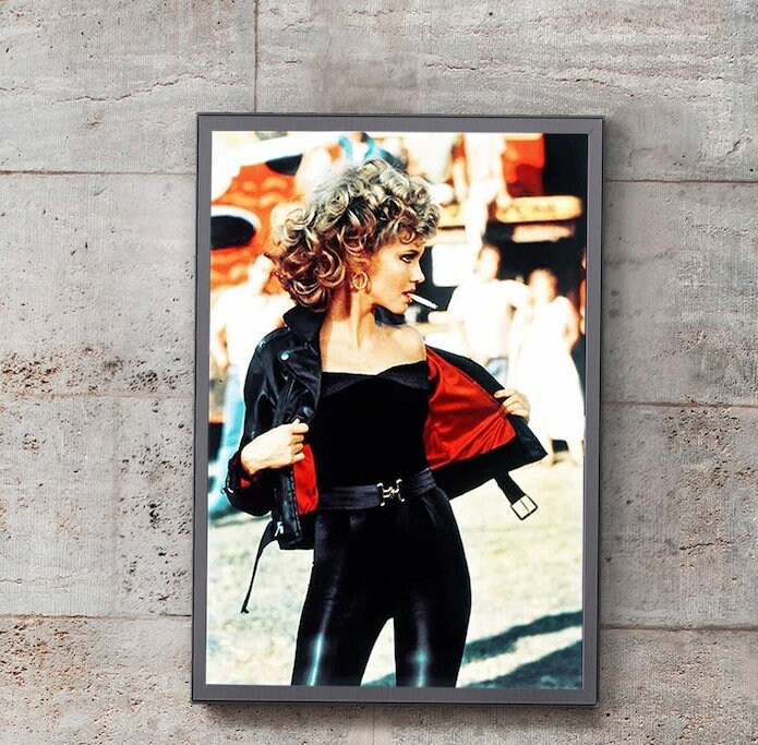 Olivia Newton-John Smokes Poster, The Grease 70s Movie Poste | Inspire ...