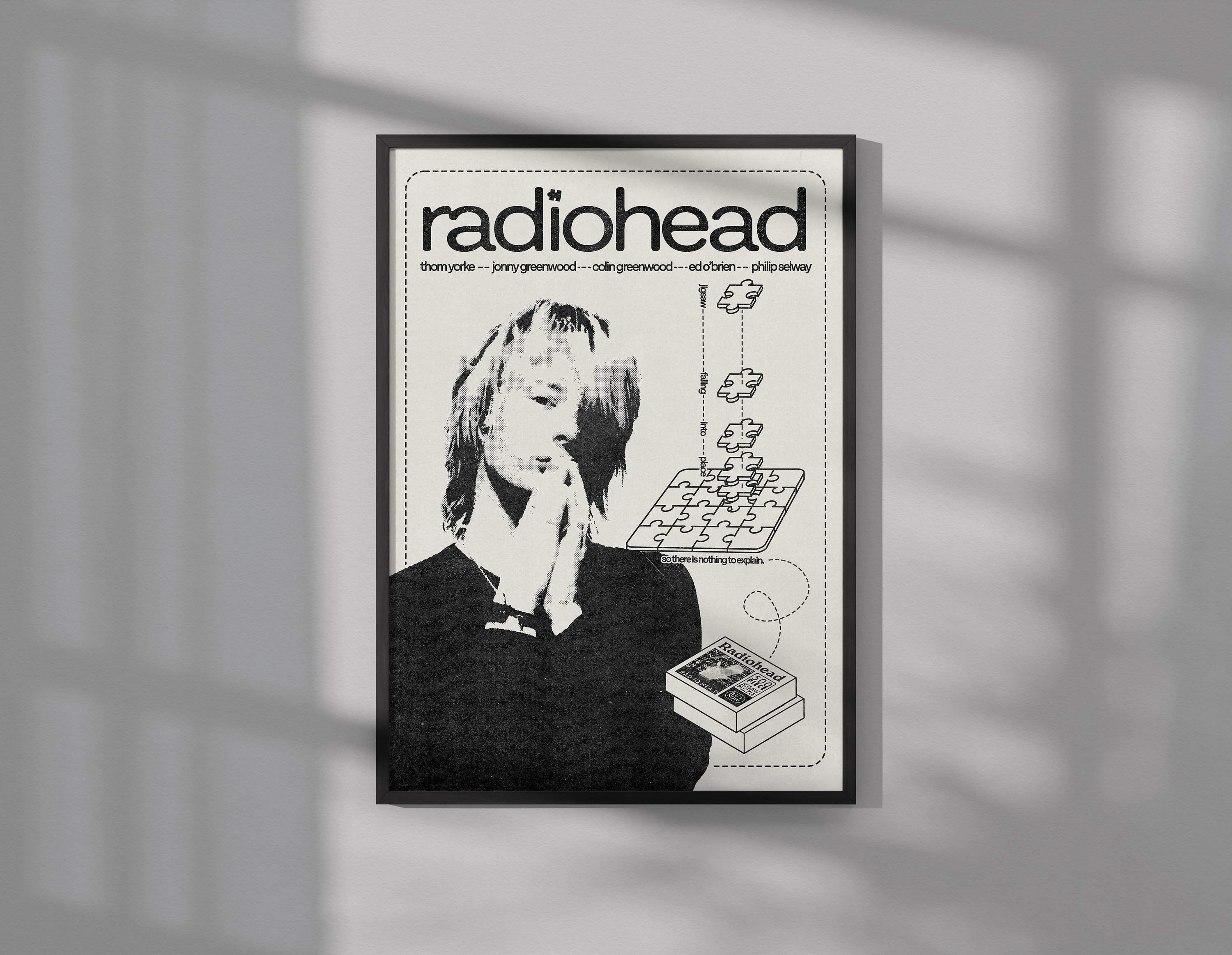 Radiohead Poster Music Poster Wall Art Wall Decor - Inspire Uplift