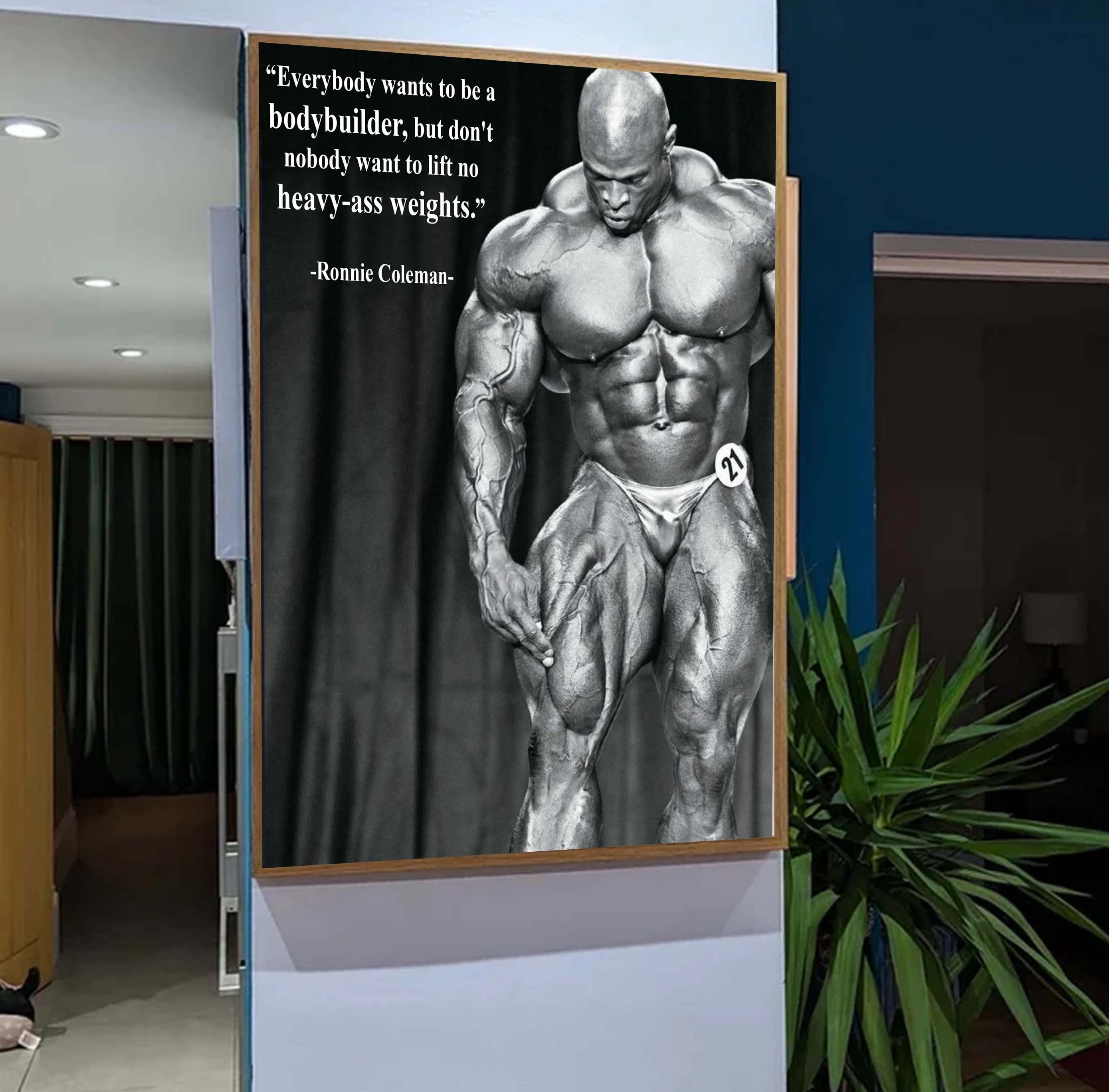 RONNIE COLEMAN Bodybuilding Gym Poster | Inspire Uplift