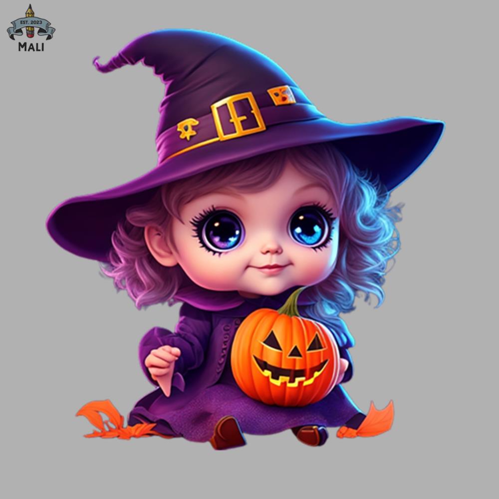 Cute Baby Witch Sublimation PNG Download | Inspire Uplift