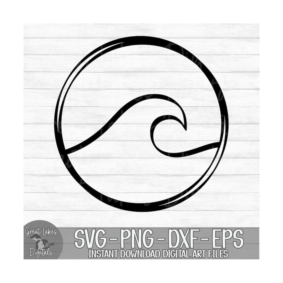 Circle Wave - Instant Digital Download - svg, png, dxf, and | Inspire ...