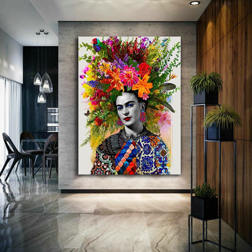 Frida Kahlo Portrait Print, Frida Kahlo Self Portrait, Femin - Inspire ...