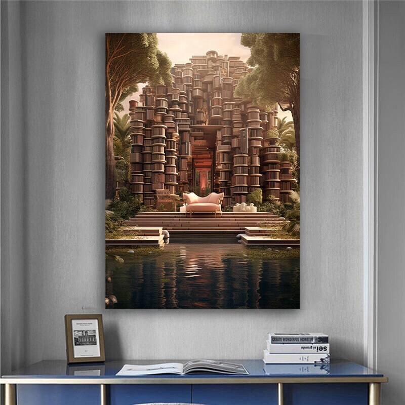 Library Canvas, Book Art, Library Surreal Wall Art, Library | Inspire ...
