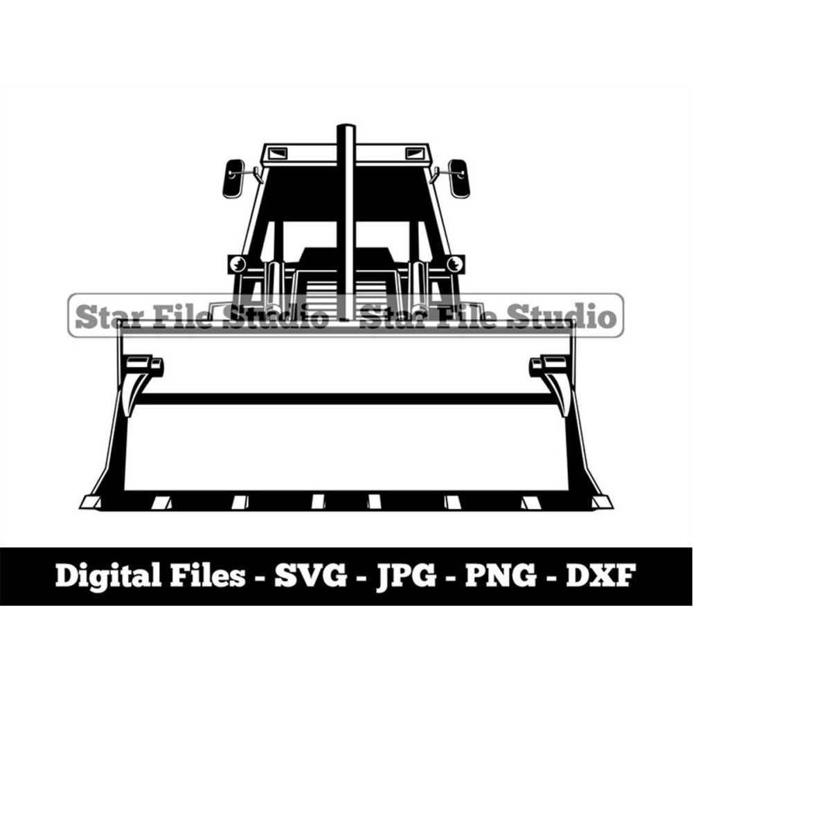Bulldozer Front Svg, Bulldozer Svg, Dozer Svg, Heavy Equipme - Inspire ...