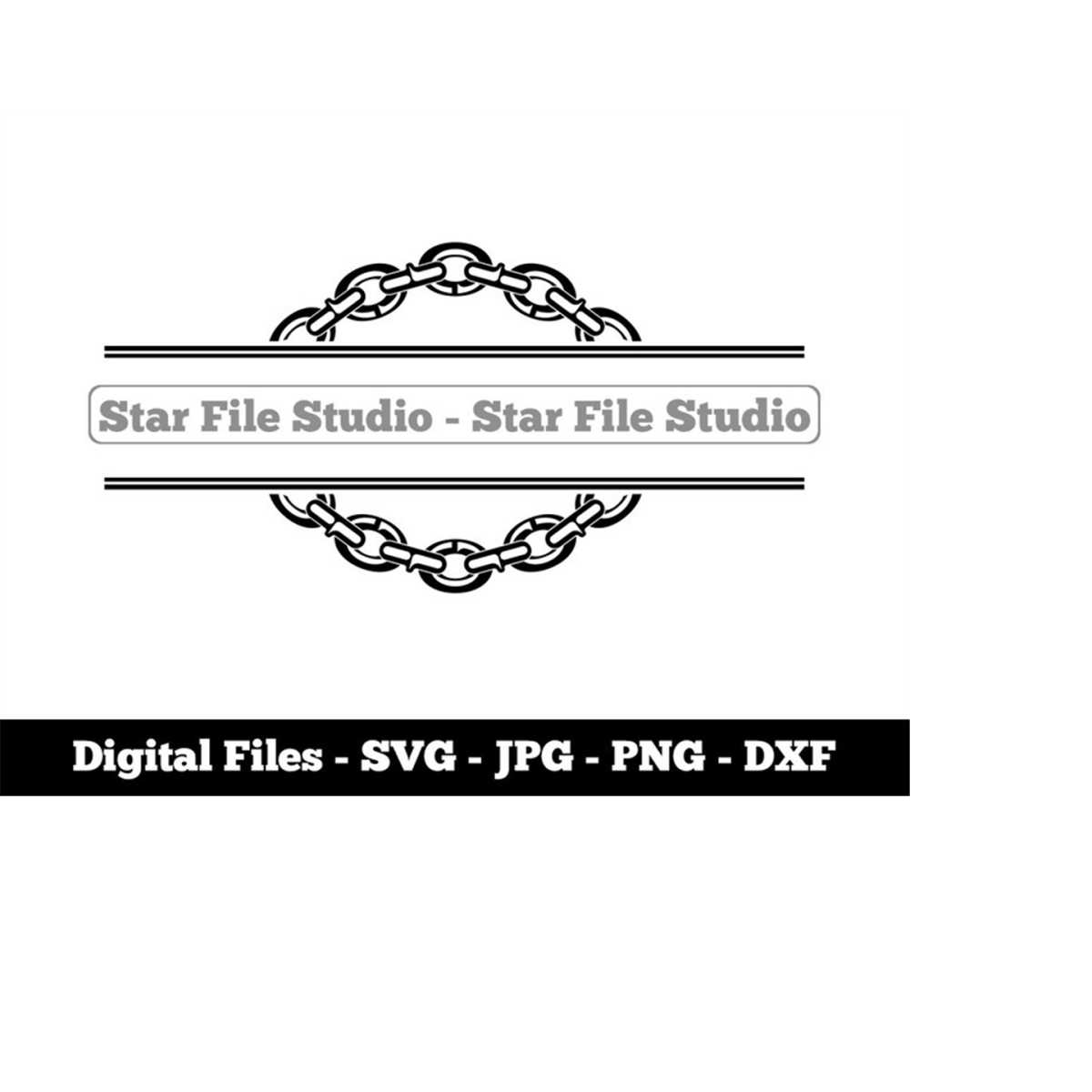 Chain Split Monogram Svg, Split Monogram Svg, Decorative Svg - Inspire ...