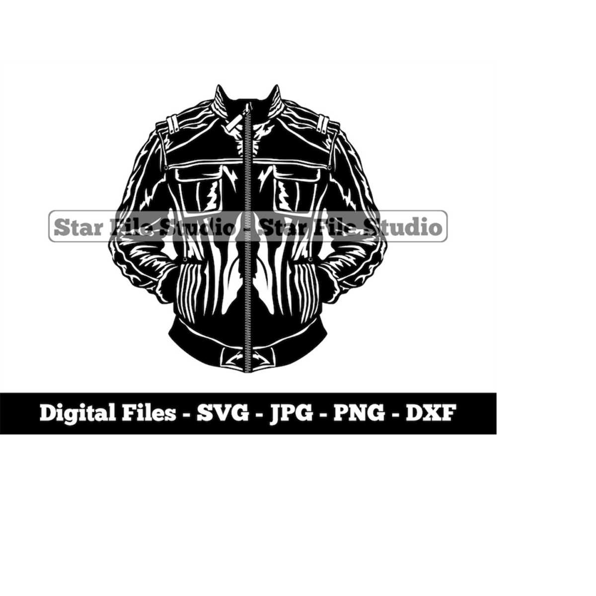 Leather Jacket Svg, Jacket Svg, Coat Svg, Leather Jacket Png - Inspire ...