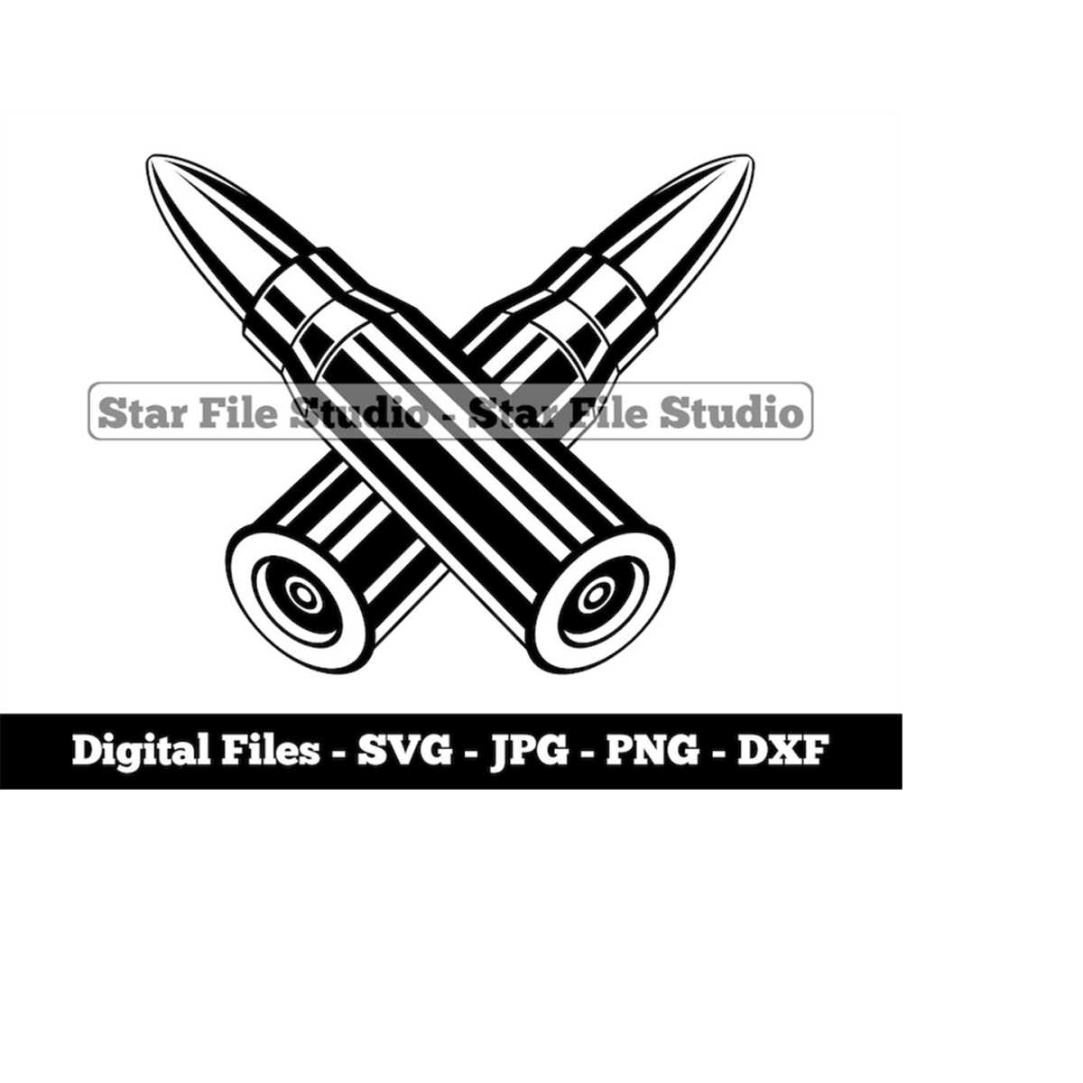 Bullet Logo 2 Svg, Bullet Svg, Ammo Svg, Amunition Svg, Bull | Inspire ...