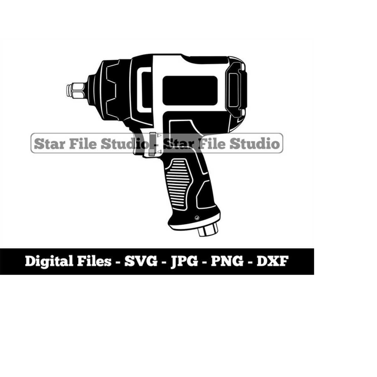 Air Impact Wrench 2 Svg, Pneumatic Wrench Svg, Electric Wren - Inspire ...
