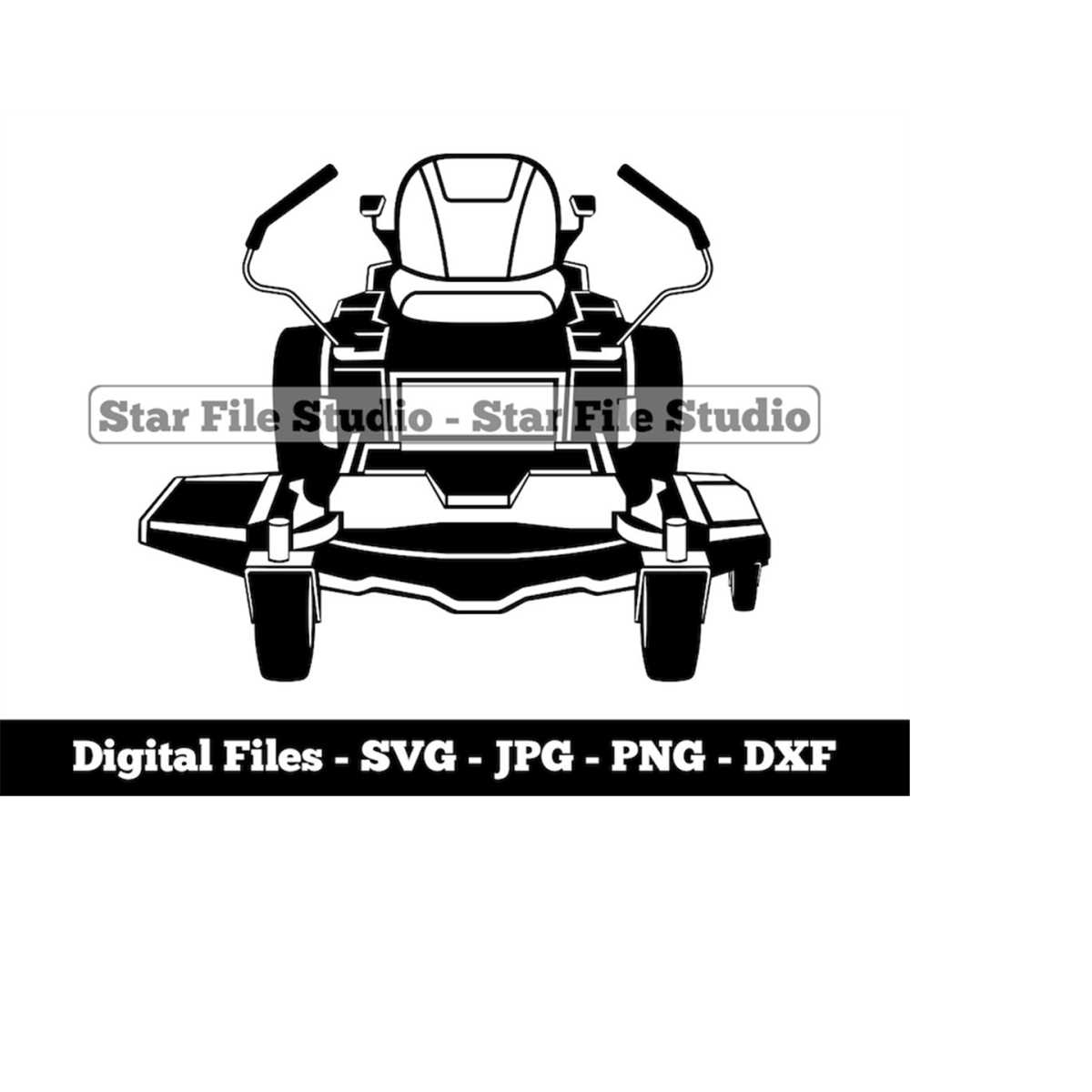 Zero Turn Lawn Mower 3 Svg, Lawn Mower Svg, Landscaping Svg, - Inspire ...