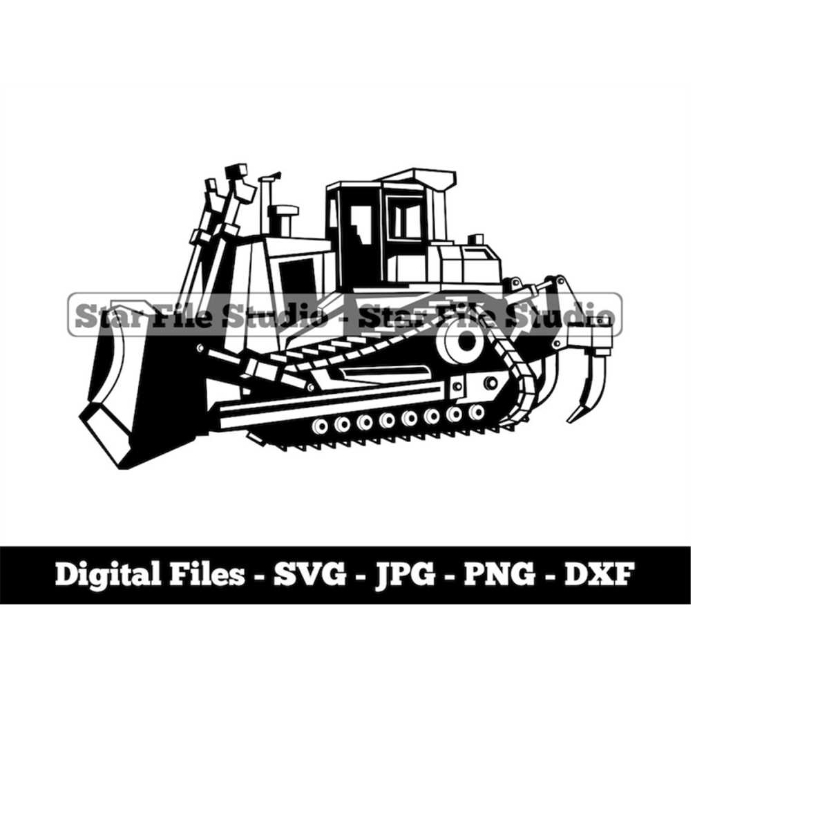 Bulldozer With Multi Shank Ripper Svg, Bulldozer Svg, Dozer | Inspire ...