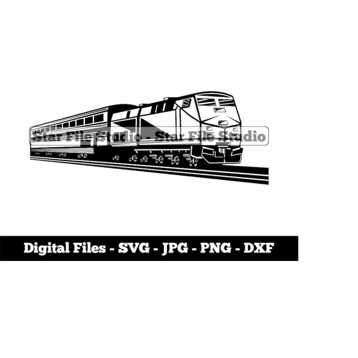 Passenger Train 2 Svg, Train Svg, Locomotive Svg, Railways S - Inspire ...