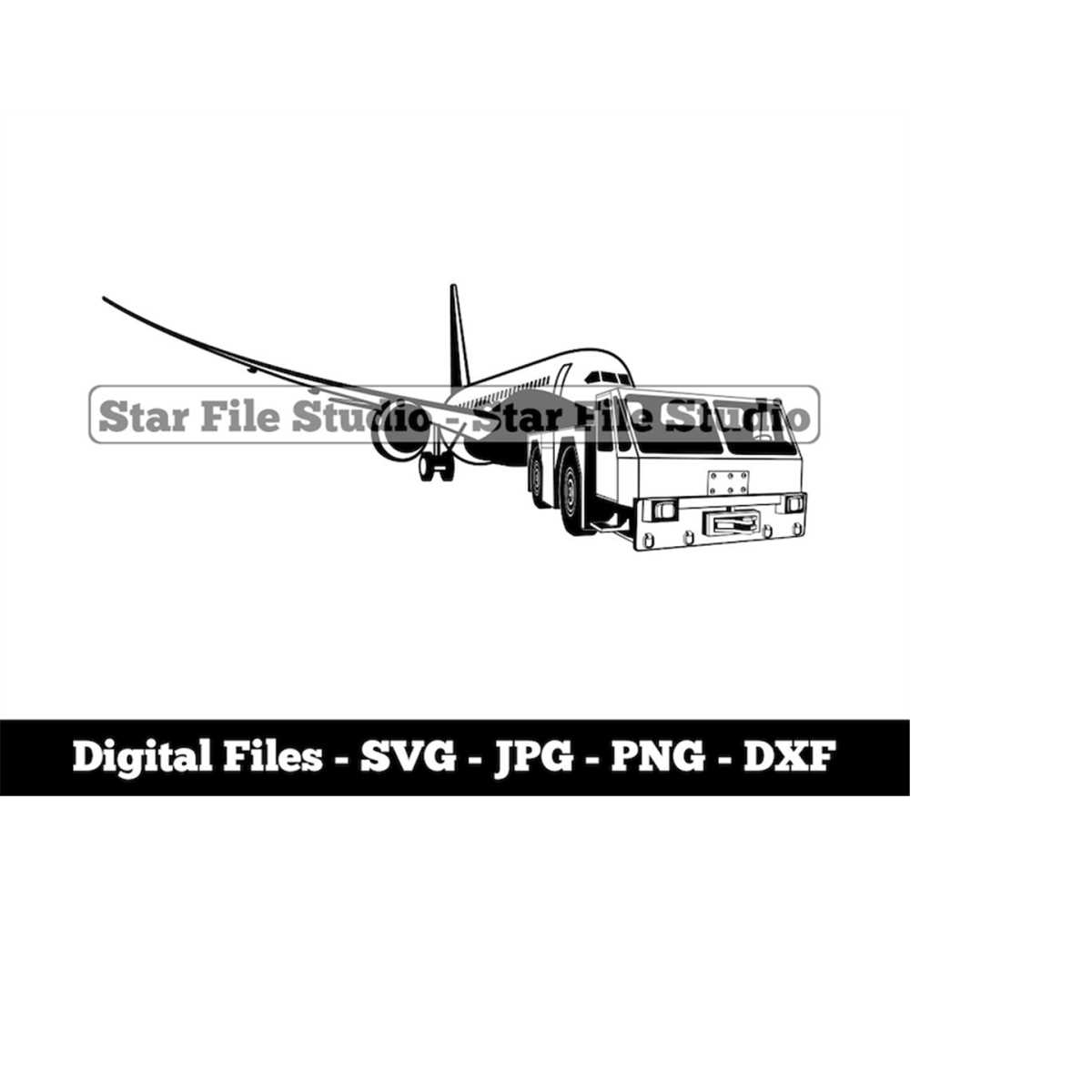 Heavy Aircraft Tractor Svg, Airport Svg, Air Travel Svg, Air - Inspire ...