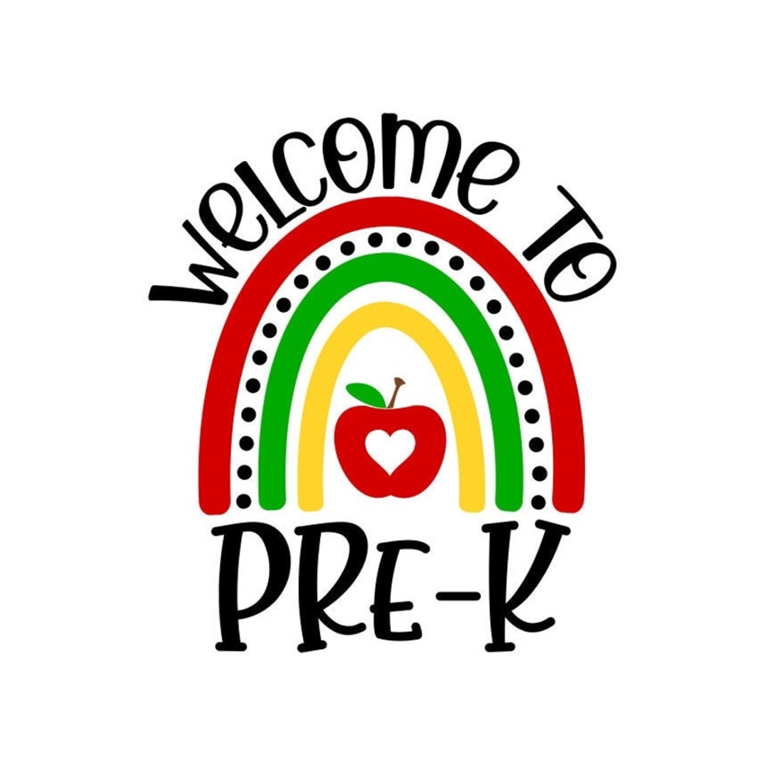 Preschool SVG, Welcome to Pre-K Rainbow SVG, Pre-K Sign, Dig | Inspire ...