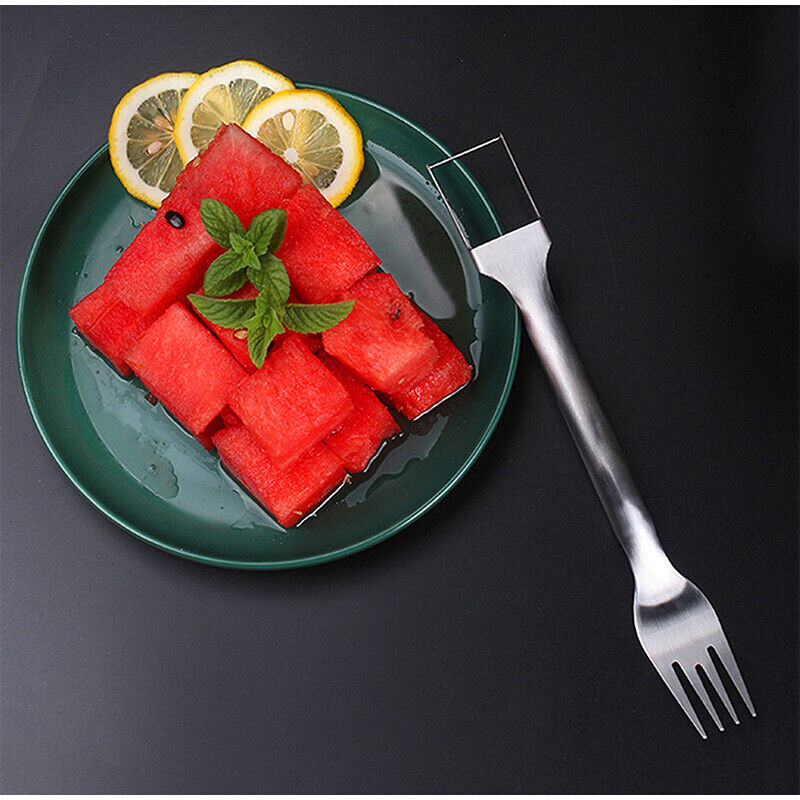 Watermelon Slicer Cutter Fork 2-in-1 Stainless | Inspire Uplift
