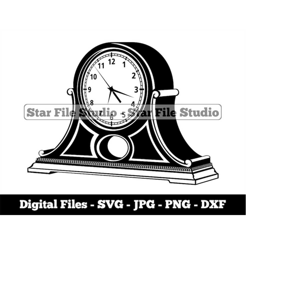Antique Clock Svg, Clock Svg, Watch Svg, Time Svg, Clock Png - Inspire ...