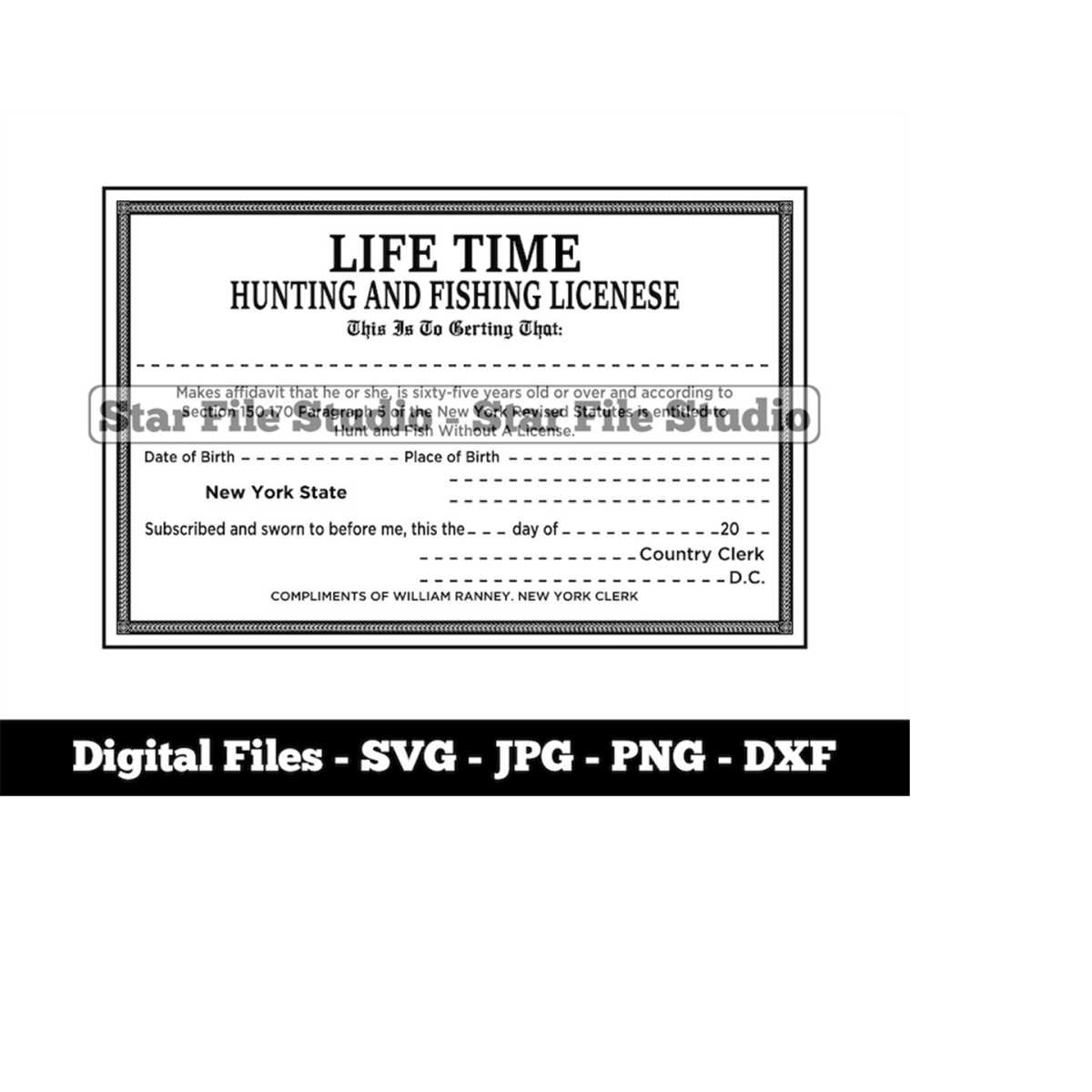 Hunting and Fishing Licenese Template Svg, Fishing Svg, Hunt - Inspire ...