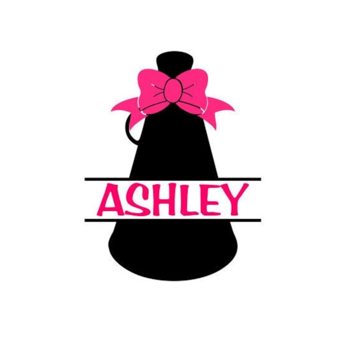 Cheer Megaphone SVG, Cheer Name Frame SVG, Cheer SVG, Digita | Inspire ...