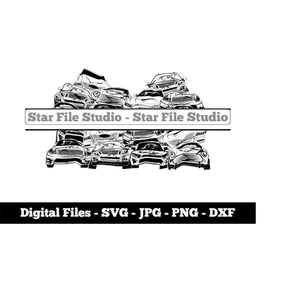 Car Junkyard Split Monogram Svg, Scrap Yard Svg, Junk Yard S - Inspire ...