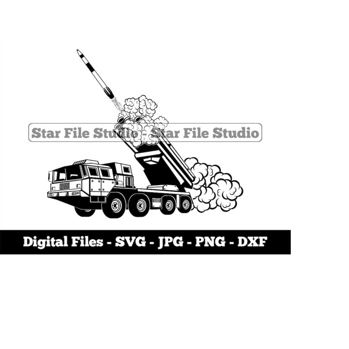 Multiple Rocket Launcher 3 Svg, Military Svg, Army Svg, Rock - Inspire ...