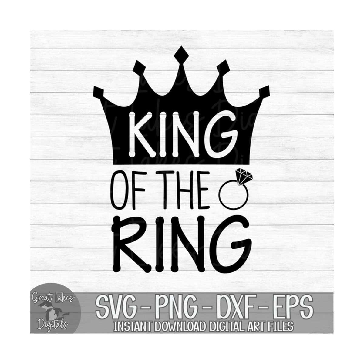 King of The Ring - Wedding, Ring Bearer - Instant Digital Do | Inspire ...