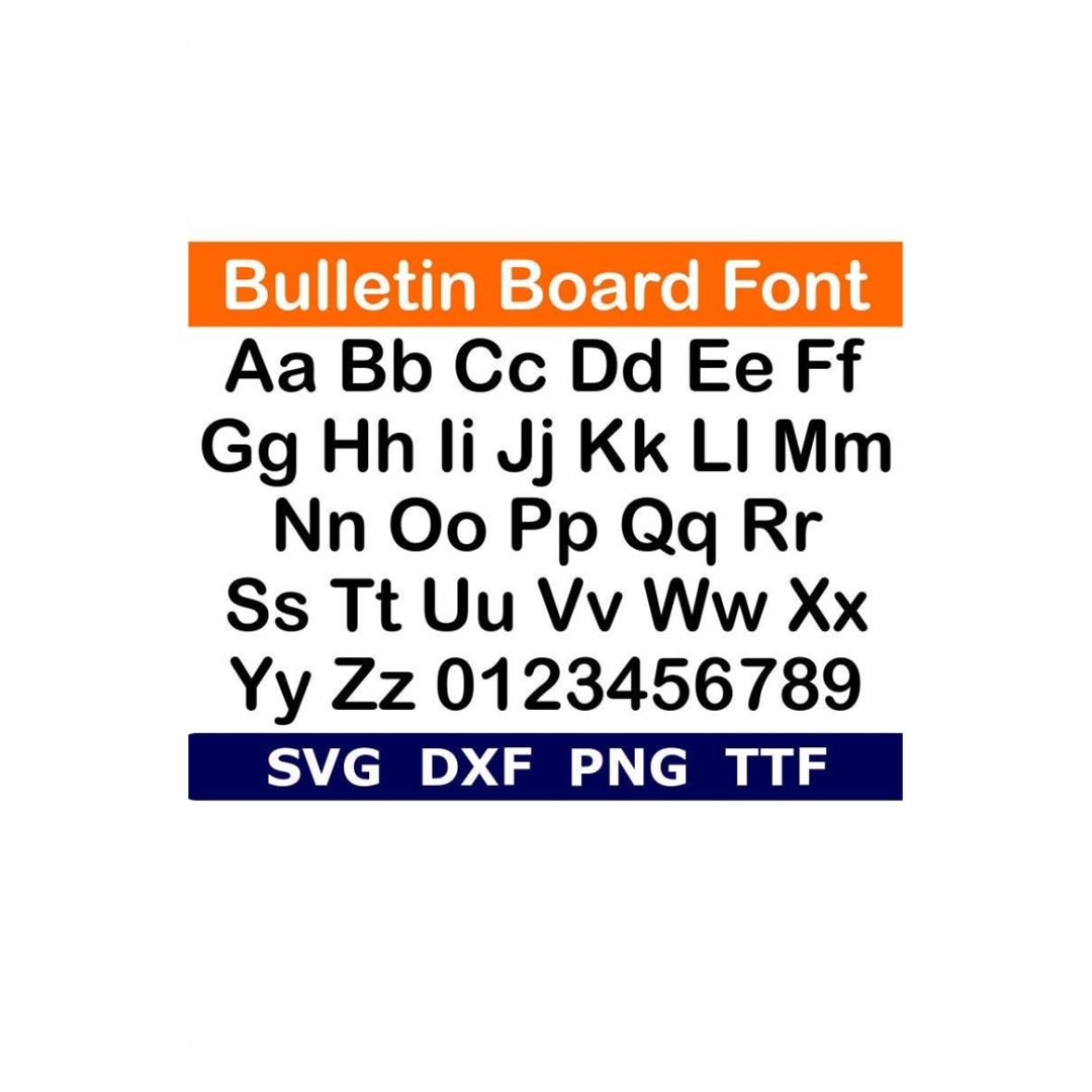 Bulletin Board Font SVG TTF, Bulletin Board Letters, School | Inspire ...