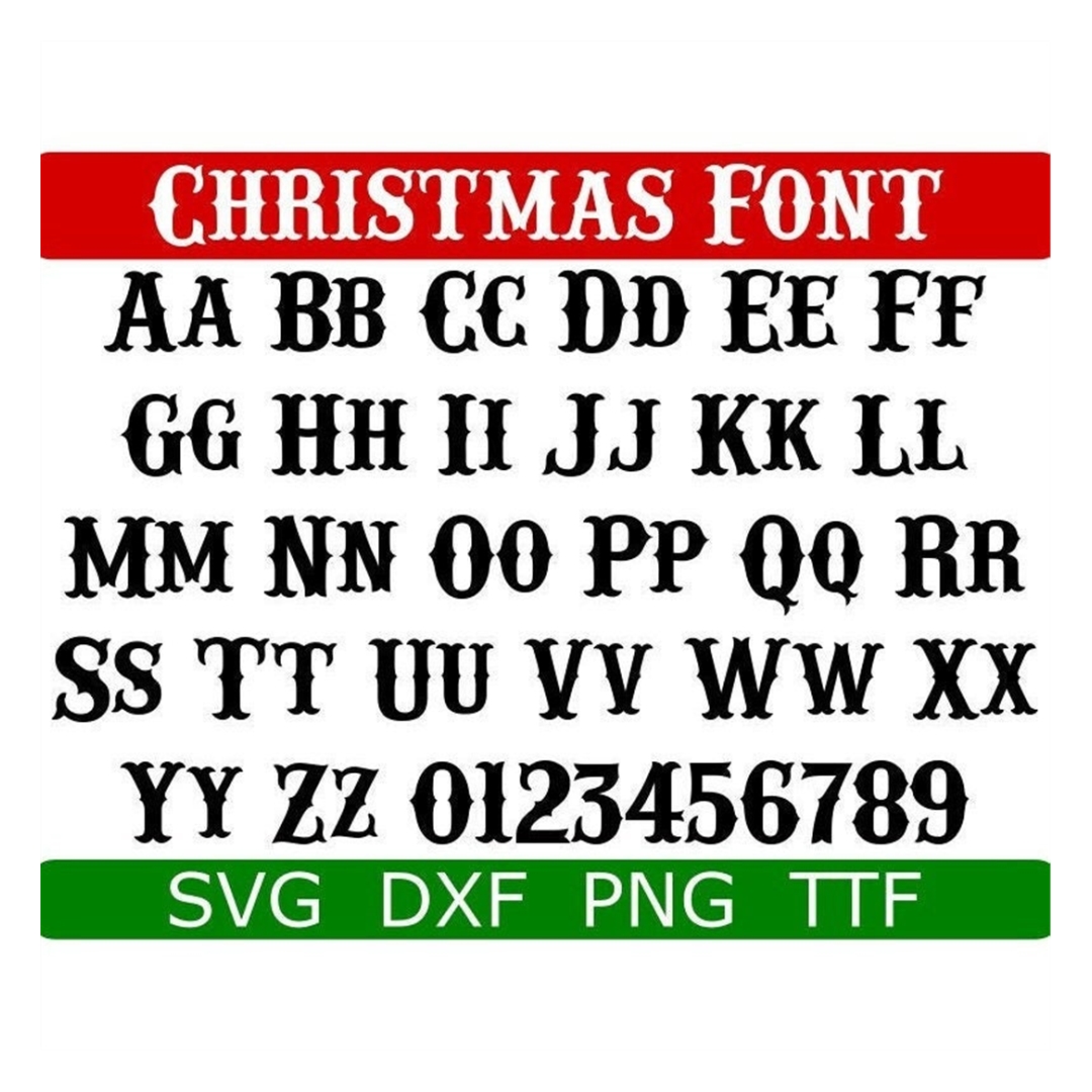 Christmas Farm Font SVG TTF, Country Christmas Font, Cowboy - Inspire ...