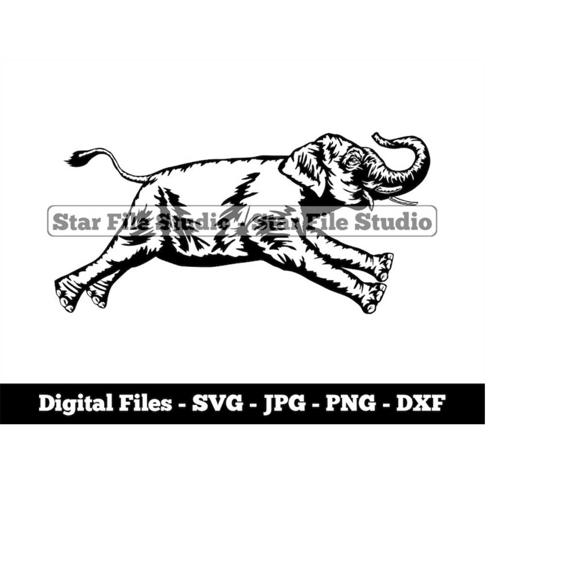 Jumping Elephant Svg, Elephant Svg, Safari Animals Svg, Elep - Inspire ...
