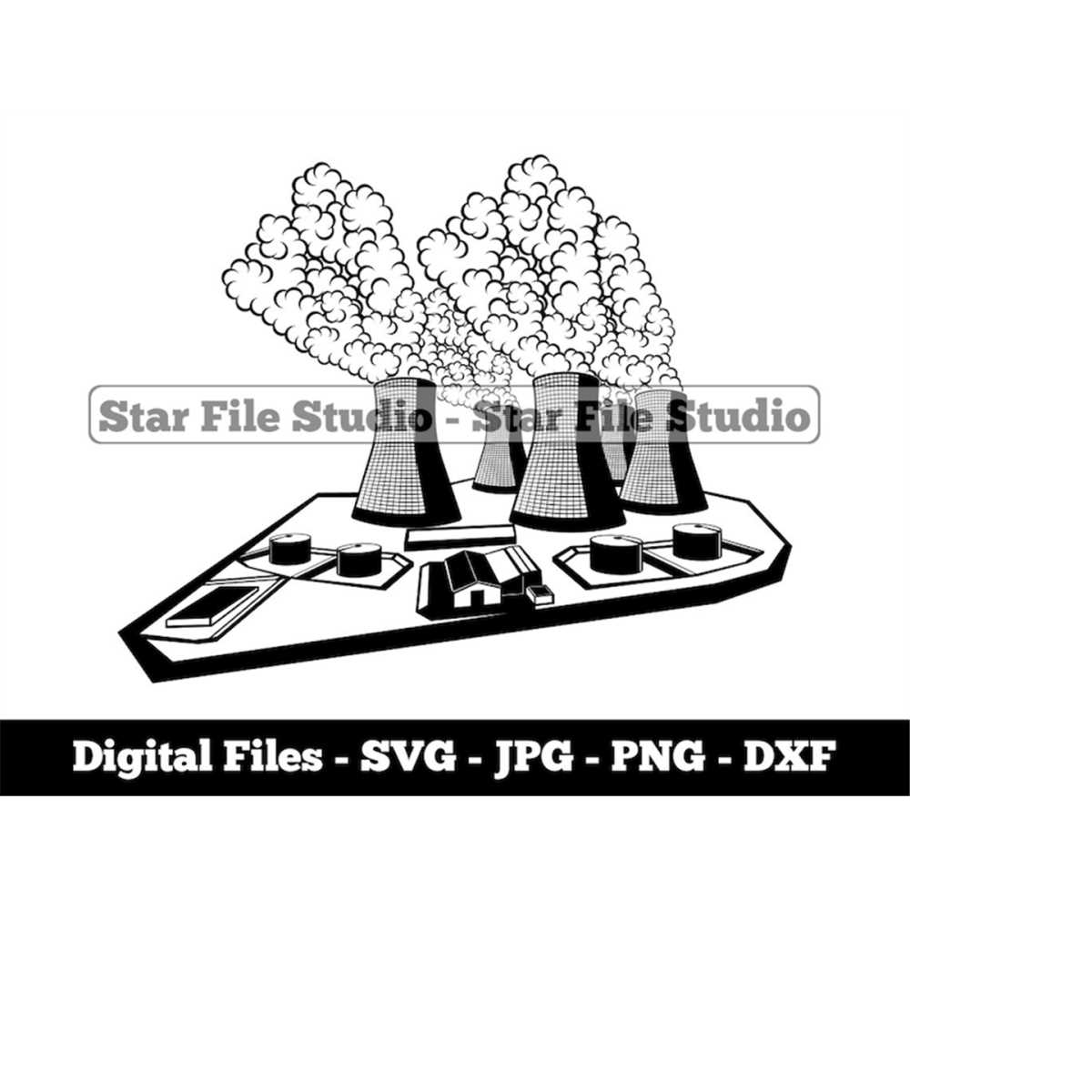 Nuclear Power Plant Svg, Power Plant Svg, Nuclear Energy Svg - Inspire ...