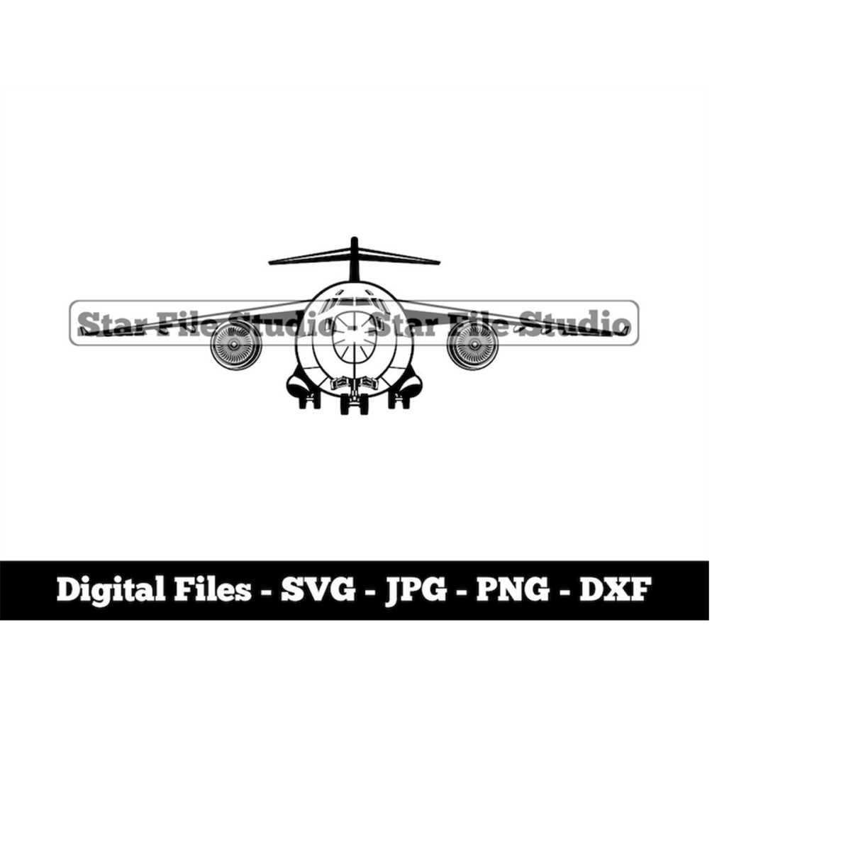 Military Aircraft 3 Svg, Airplane Svg, Transport Aircraft Sv - Inspire ...