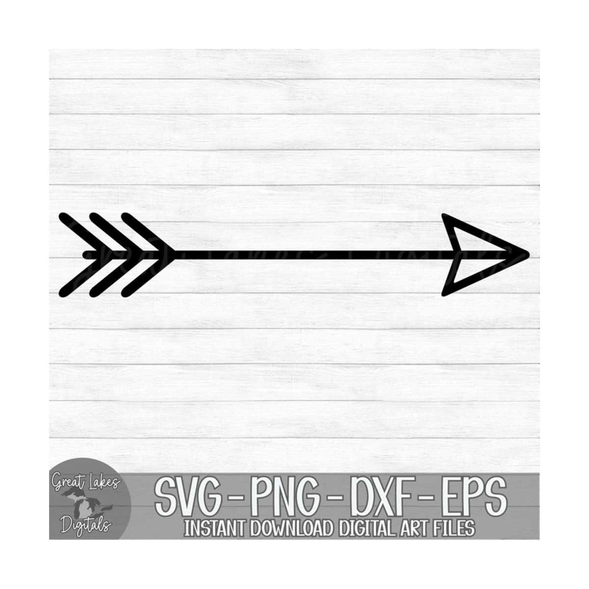 Arrow - Instant Digital Download - svg, png, dxf, and eps fi | Inspire ...