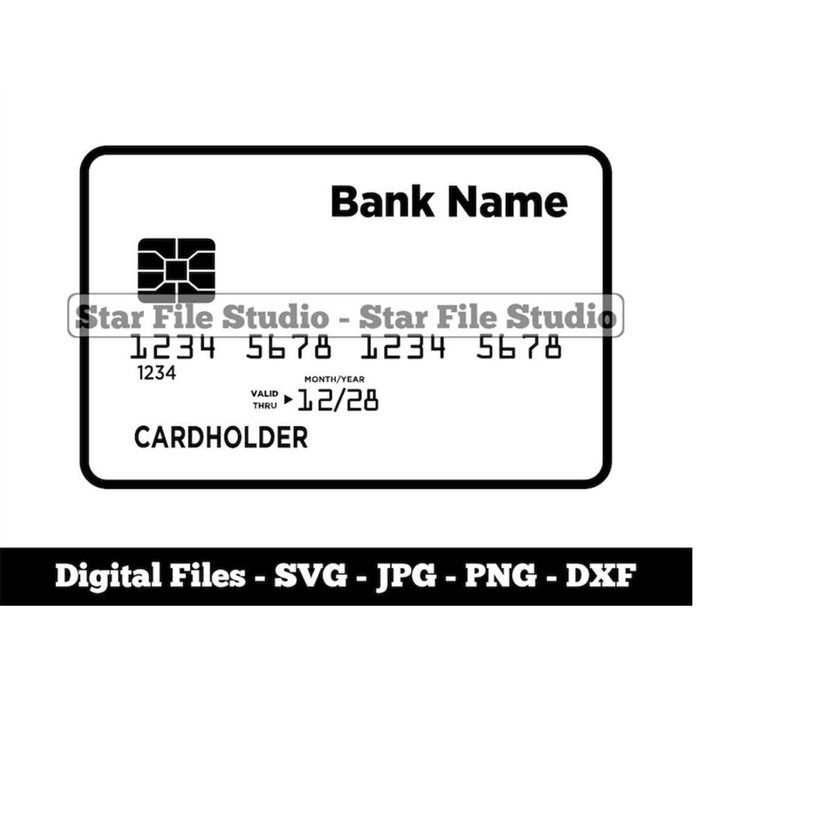 Debit Card Template Svg, Debit Card Svg, Credit Card Svg, De - Inspire ...