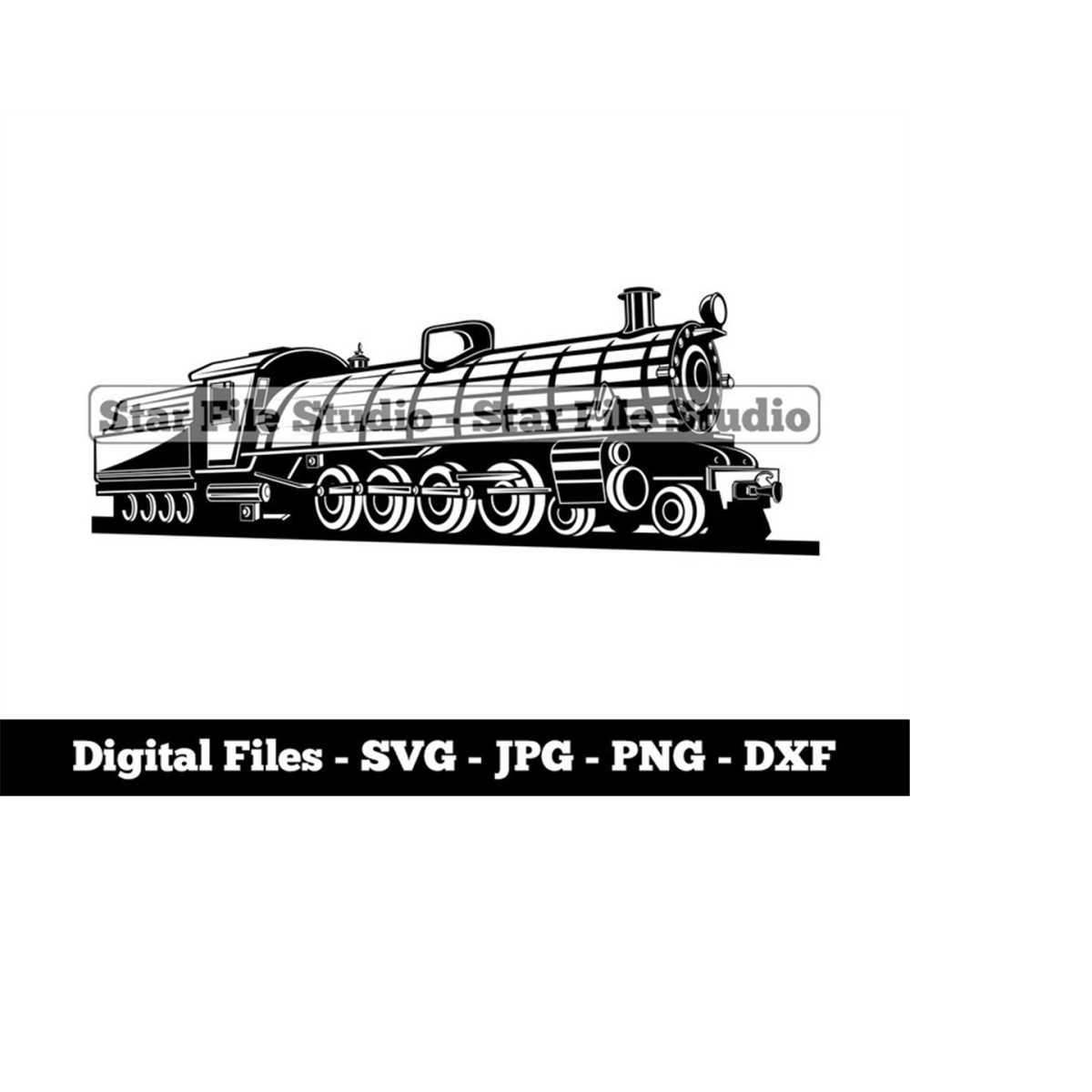 Locomotive 2 Svg, Locomotive Svg, Train Svg, Steam Engine Sv | Inspire ...