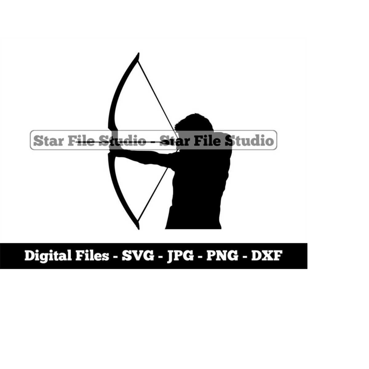 Archer Silhouette Svg, Archer Svg, Archery Svg, Bow and Arro - Inspire ...