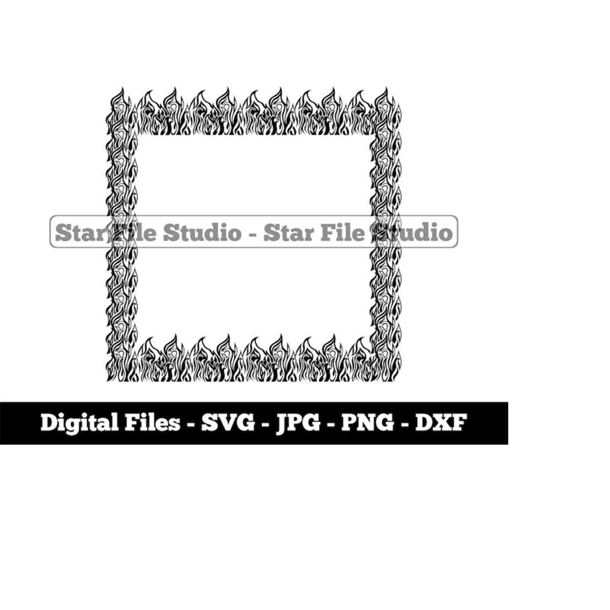 Flaming Square Svg, Flame Svg, Fire Svg, Square Svg, Flaming | Inspire ...